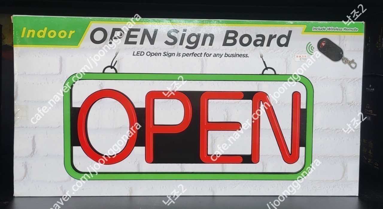 Led 네온open사인보드 Open Sign Board 인테리어소품 중고나라